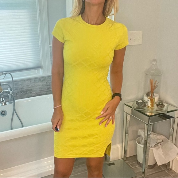 Jonathan Simkhai | Dresses | Jonathan Simkai Yellow Bodycon Dress ...